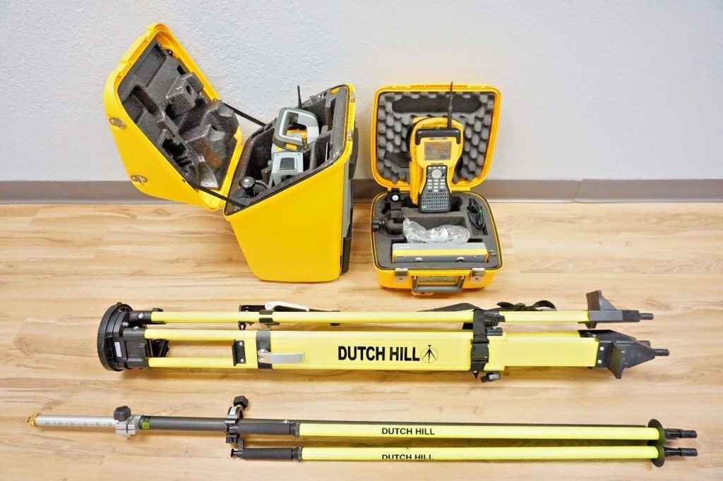 Trimble SPS610 DR 5″ Robotic Total Station TSC2 SCS900 Software SPS S6 ...